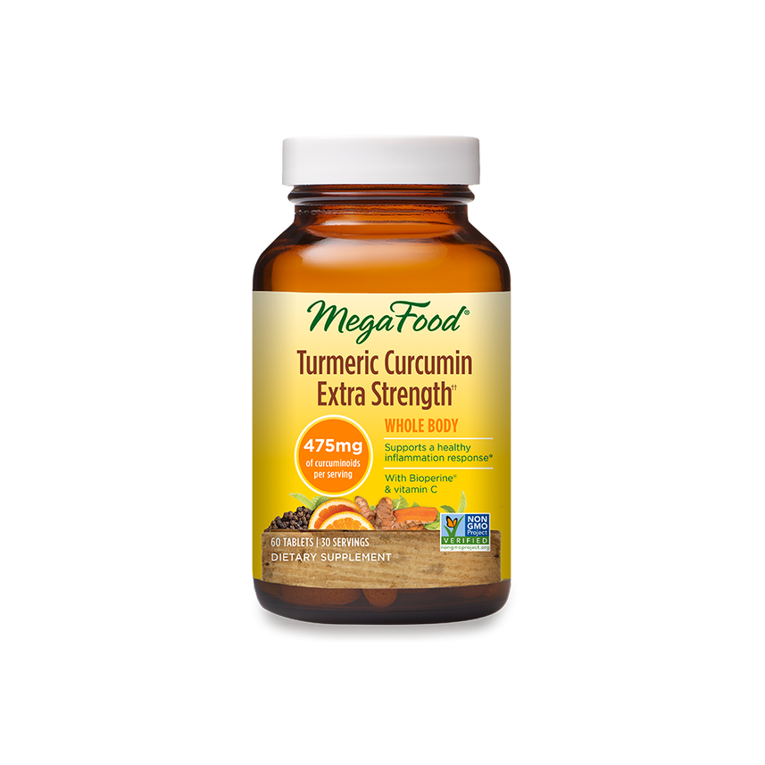 MegaFood Turmeric Curcumin Extra Strength, Whole Body 60 Count ...