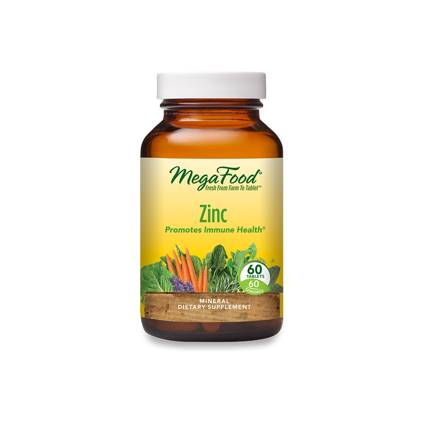 MegaFood Zinc 60 Count - Organic Basic Food