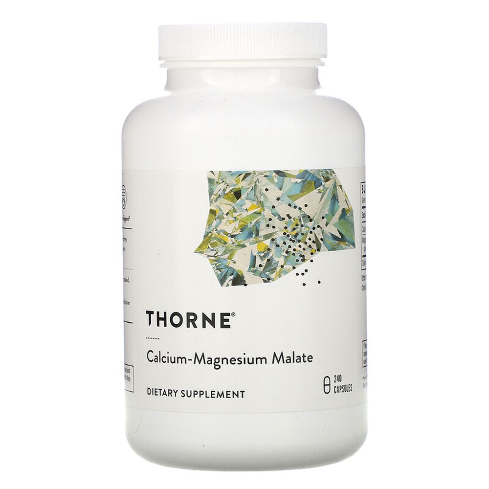 Thorne Research Calcium-Magnesium Malate 240 Capsules - Organic Basic Food