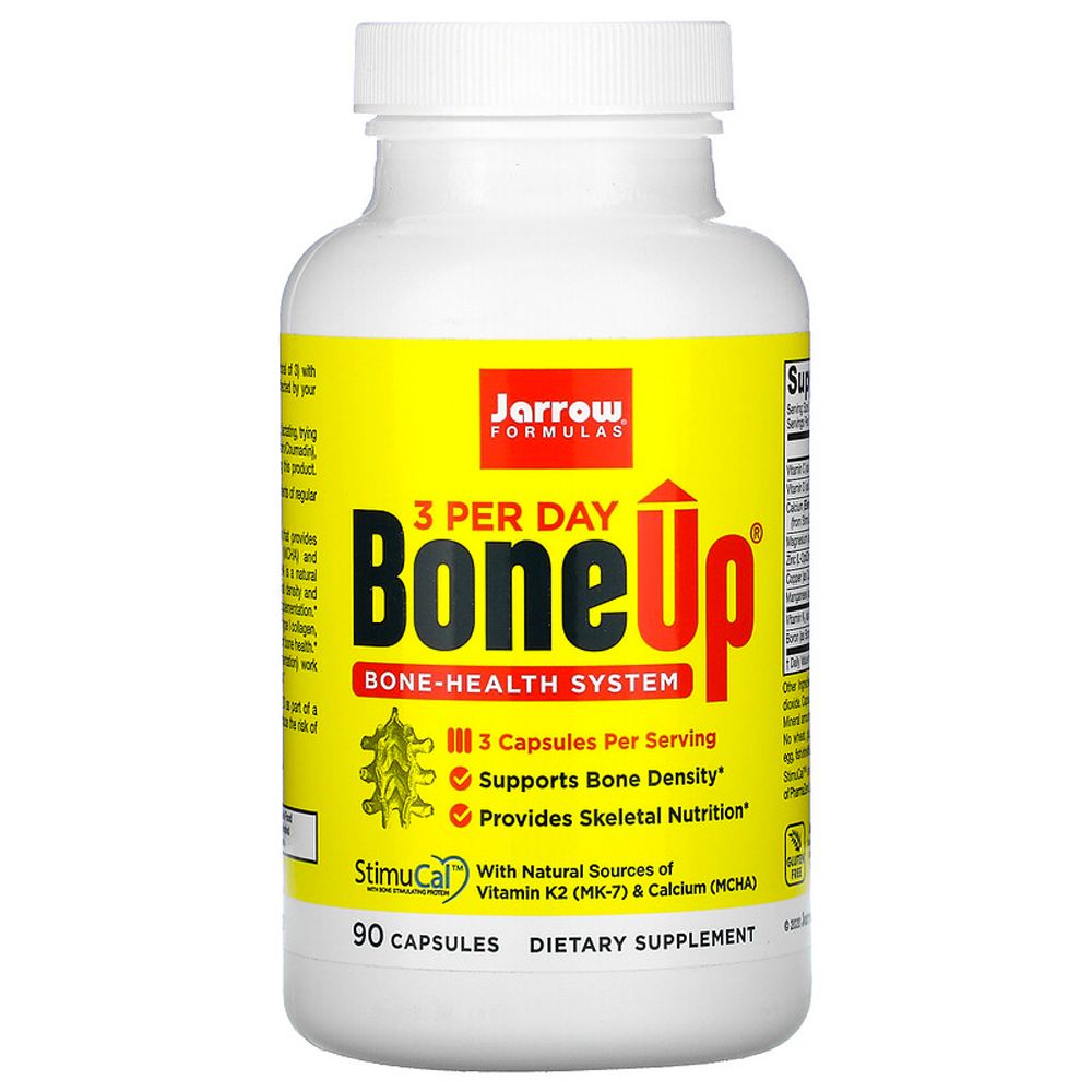 Jarrow Formulas Bone-Up Three Per Day 90 Capsules - Organic Basic Food