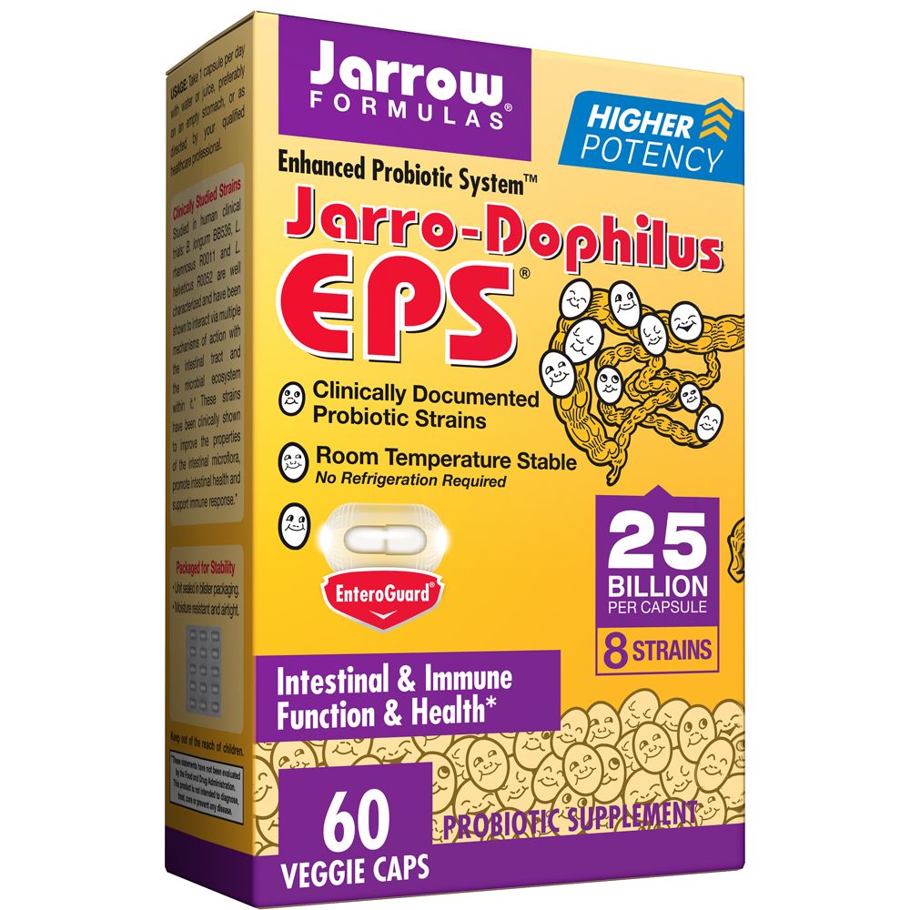 Jarrow Formulas Jarro-Dophilus EPS 25 Billion 60 Veggie Caps - Organic ...